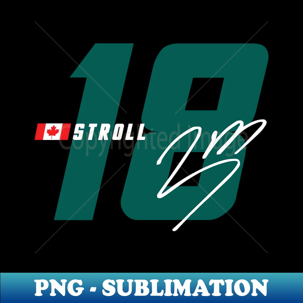 Lance Stroll 18 Signature Number - Premium PNG Sublimation F | Inspire ...