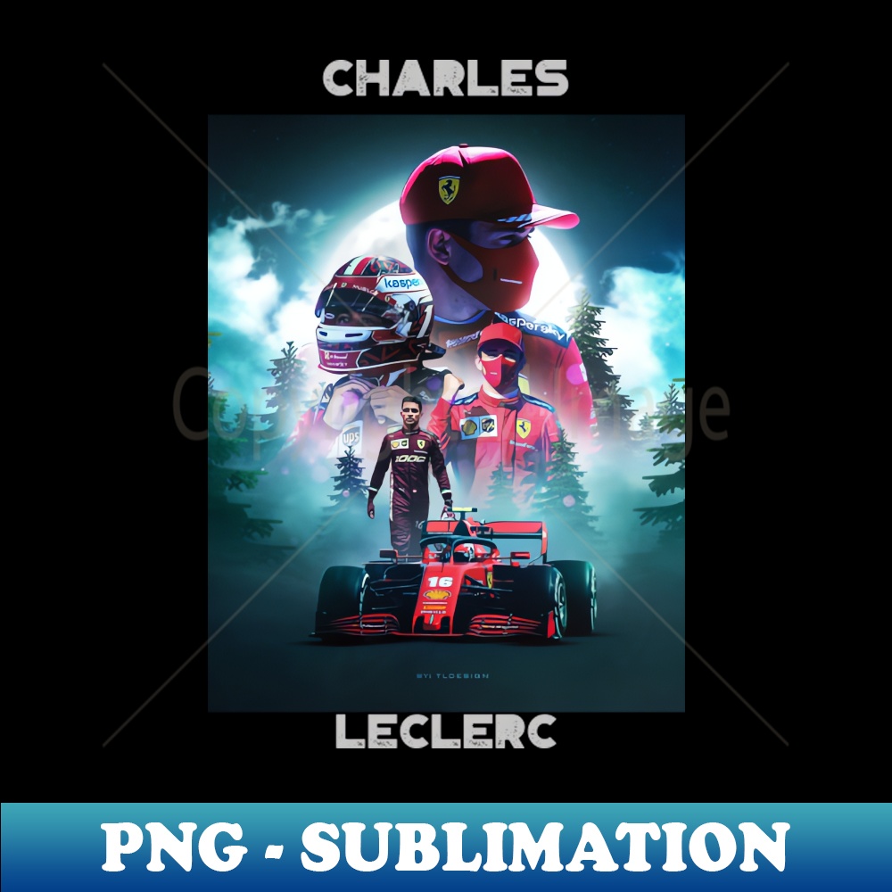 Charles Leclerc T-Shirt - PNG Transparent Digital Download F | Inspire ...