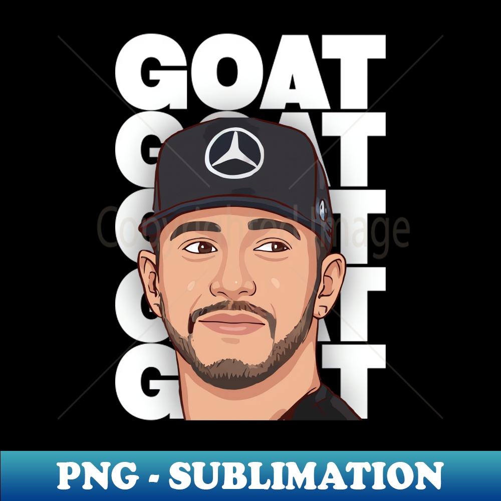 Lewis Hamilton GOAT - Modern Sublimation PNG File - Unleash | Inspire ...