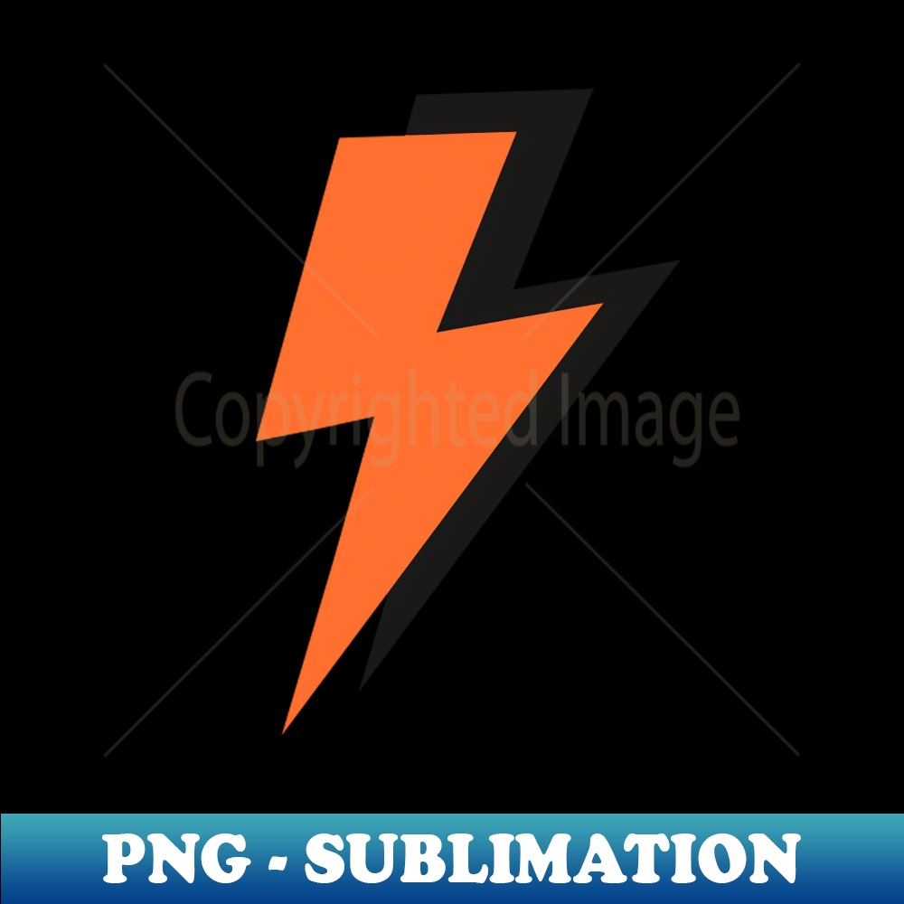 Orange and Black Lightning Bolts - Premium Sublimation Digit | Inspire ...