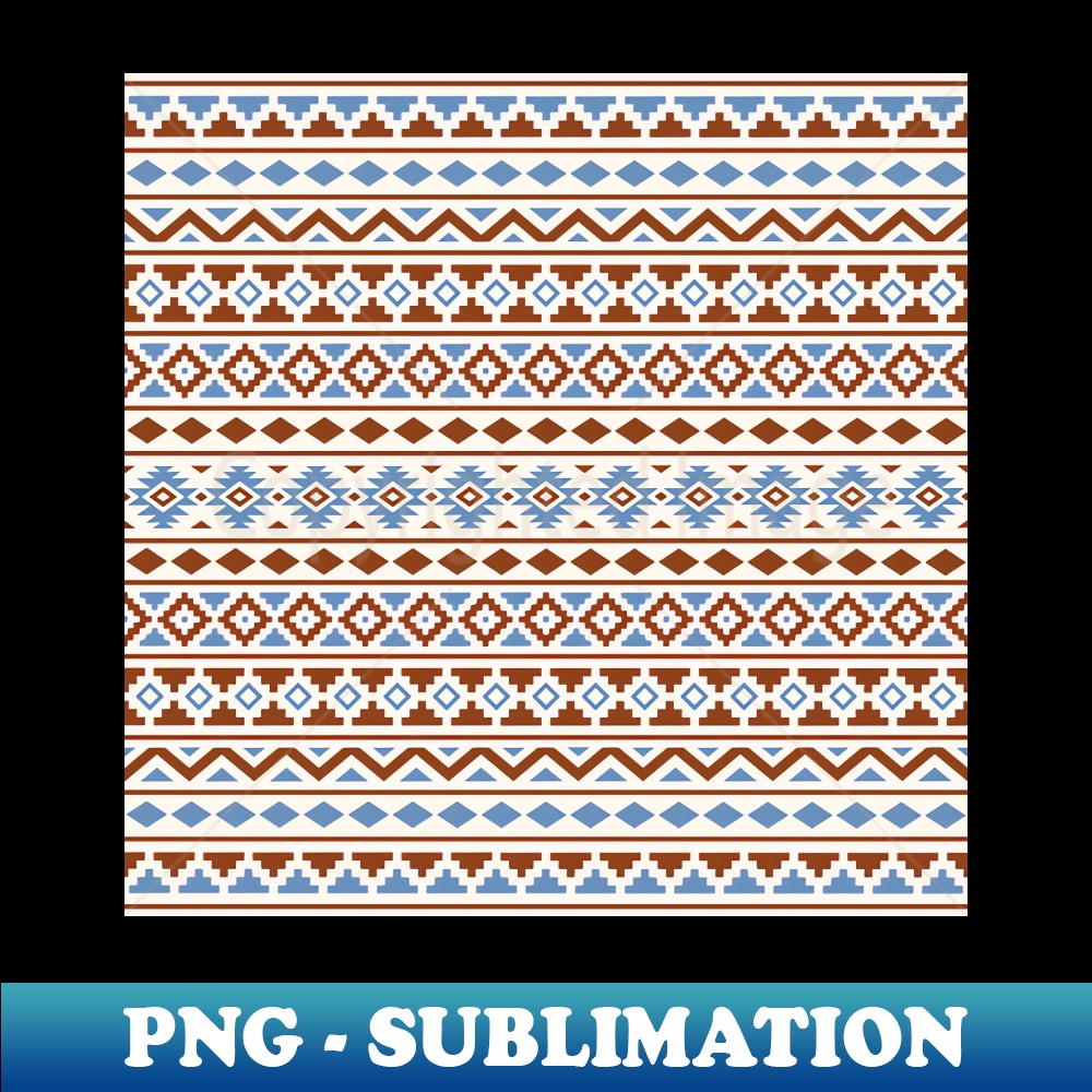 Aztec Essence Pattern II Blue Rust Cream - High-Resolution P | Inspire ...