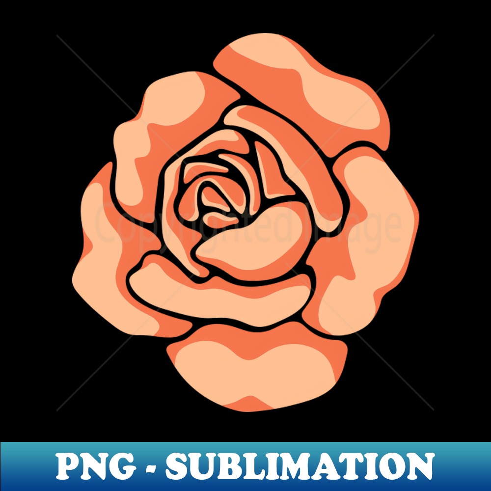 BIG ROSE Orange Blush Rust Flower - UnBlink Studio by Jackie | Inspire ...