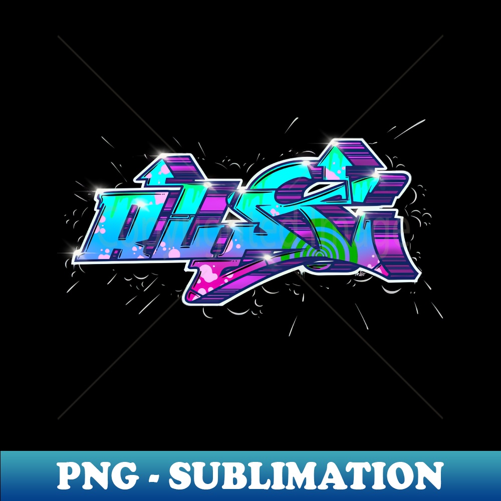 Rust 3D Straight Letters Graffiti Art - Retro PNG Sublimatio | Inspire ...