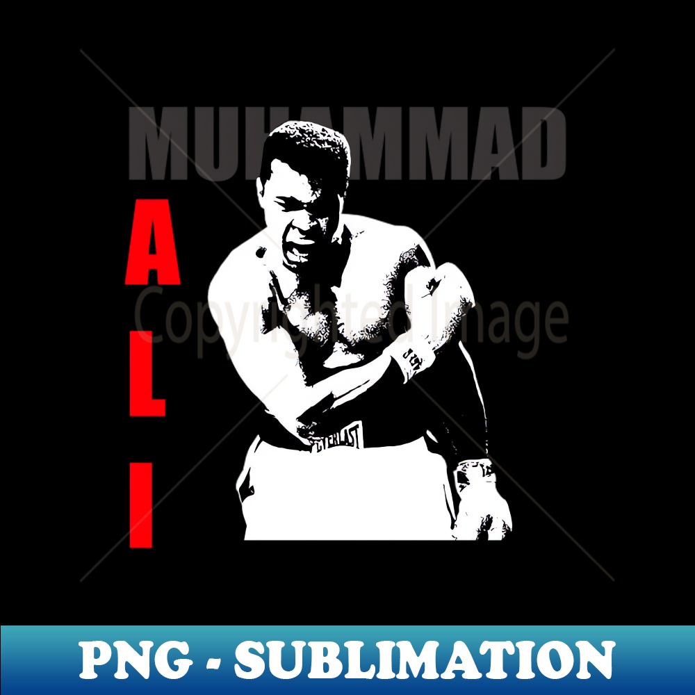 Muhammad Ali Rectangle - Retro PNG Sublimation Digital Downl | Inspire ...