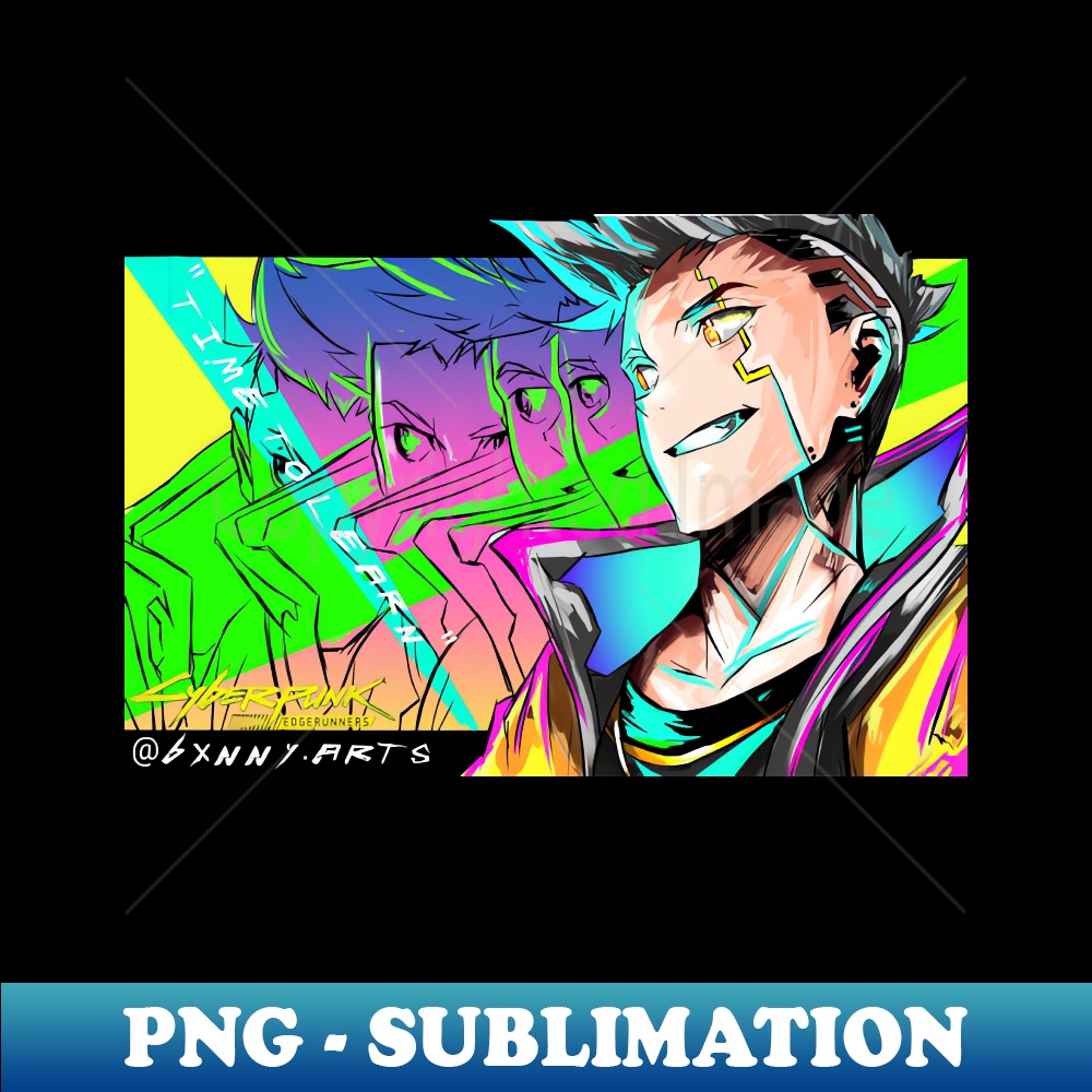 cyberpunk edgerunner david - Vintage Sublimation PNG Downloa | Inspire ...