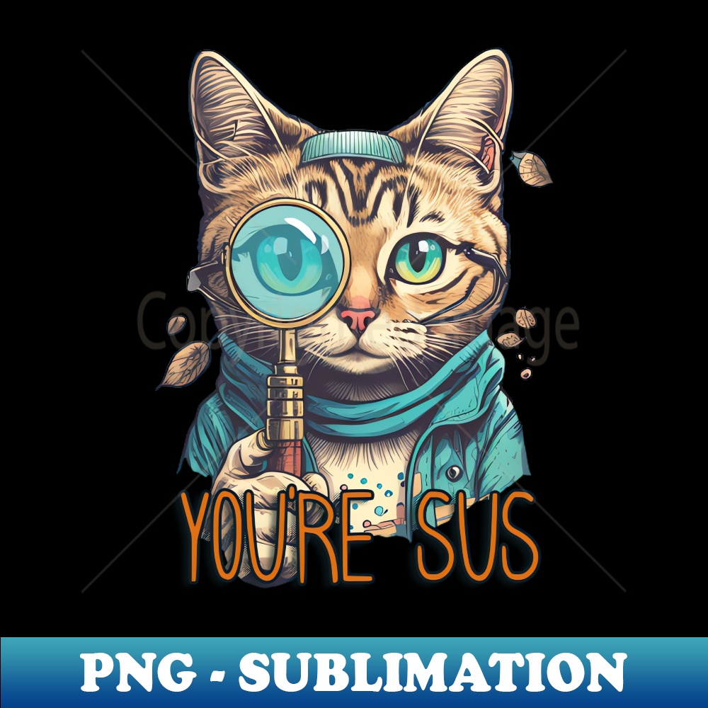 Youre Sus Cat - Artistic Sublimation Digital File - Add a Fe | Inspire ...