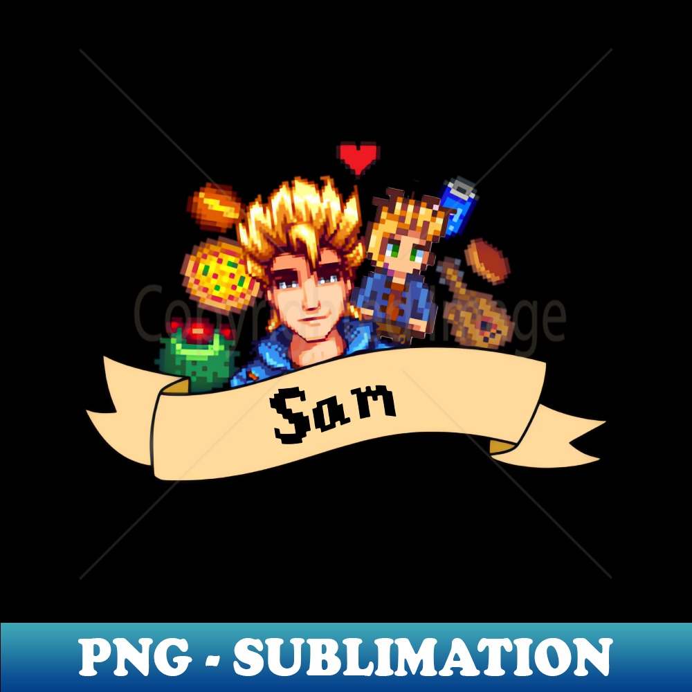 Sam Stardew Valley - PNG Transparent Sublimation File - Crea | Inspire ...
