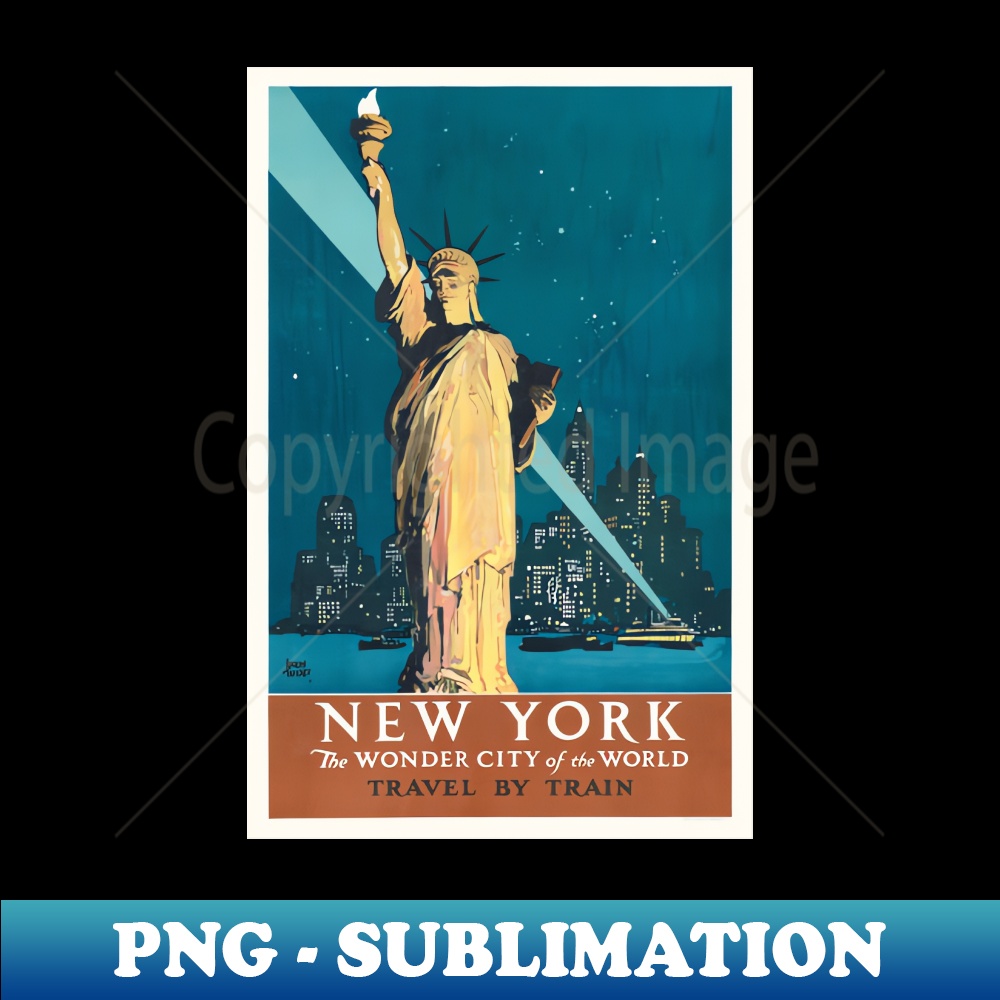 New York poster by Adolph Treidler 1927 - Professional Subli - Inspire ...