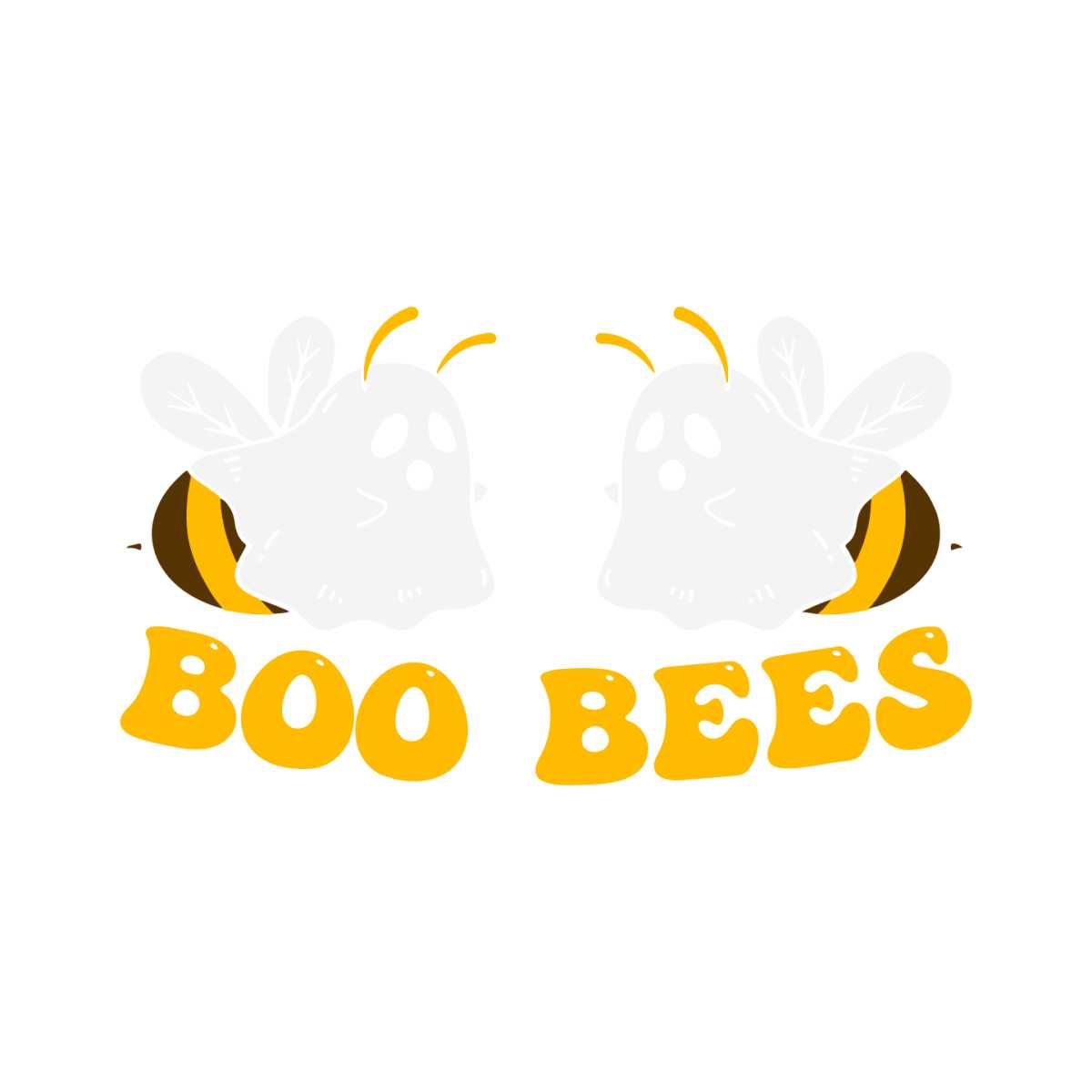 Funny Boo Bees Halloween Ghost SVG Cutting Digital File - Inspire Uplift