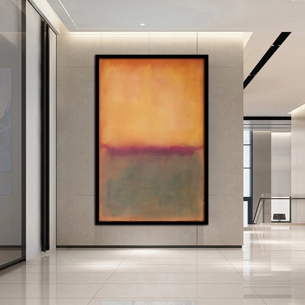 Gray&Orange Mark Rothko Canvas Wall Art , Framed Wall Art , | Inspire ...