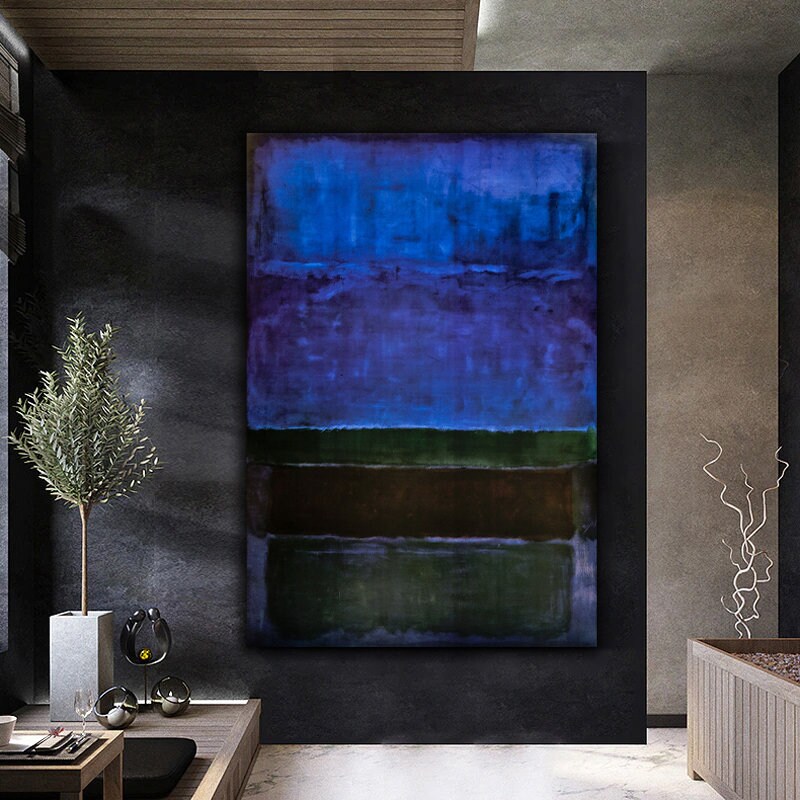 Mark Rothko Black Blue Canvas Wall Art , Mark Rothko Canvas | Inspire ...