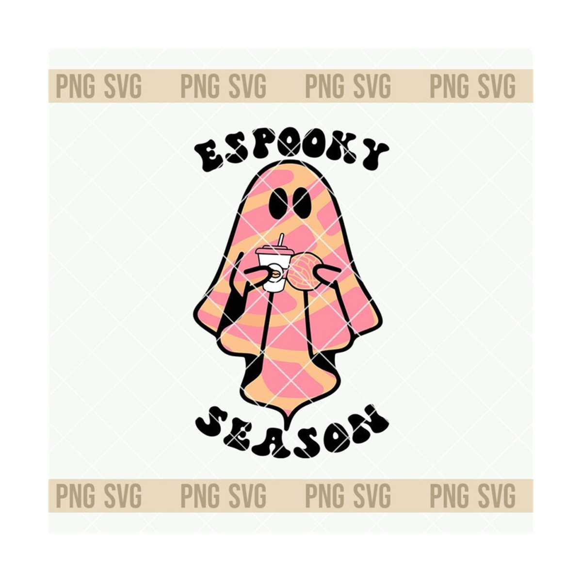 Espooky Conchas PNG SVG, Mexican Conchas Ghost, Halloween Pn | Inspire ...