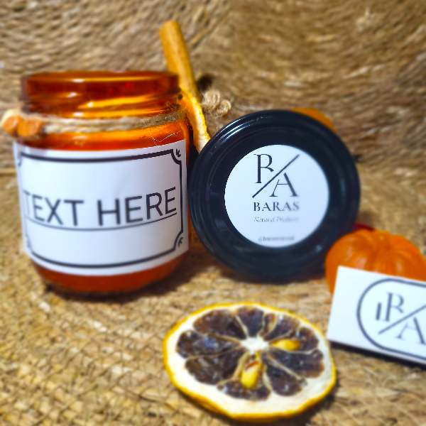 Designable and Customizable Candle. Natural Transparent/Ambe | Inspire Uplift