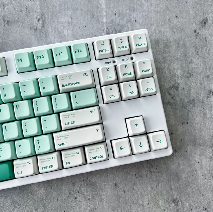 Cute Green Keycap Set For Mechanical Keyboard | Inspire Uplift