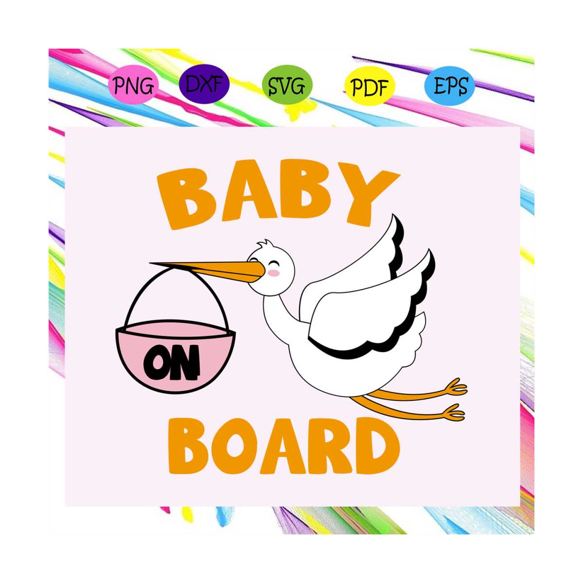 Baby on board, baby svg, love svg, baby svg, baby gift, cute | Inspire ...