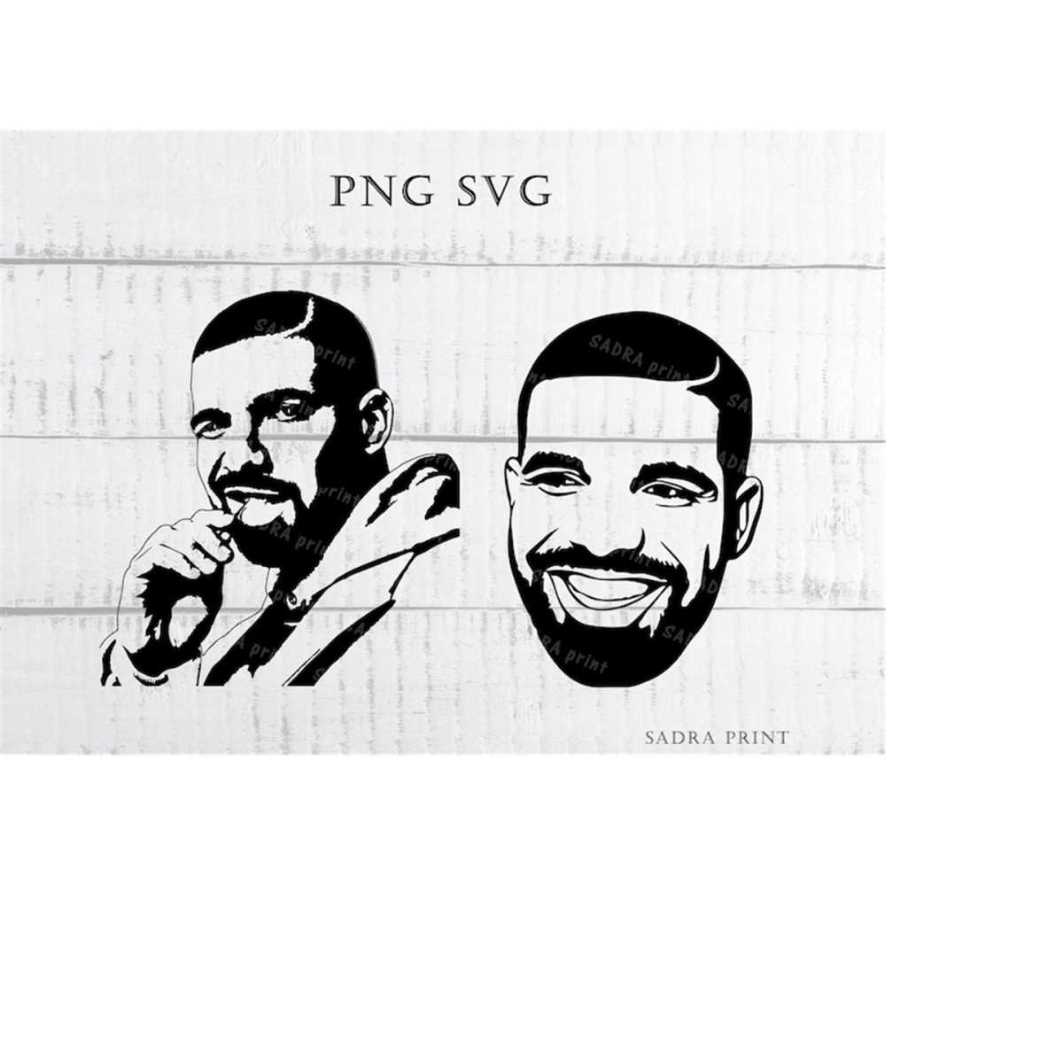 2 different files in SVG PNG JPG files Drake Silhouette Wall - Inspire ...