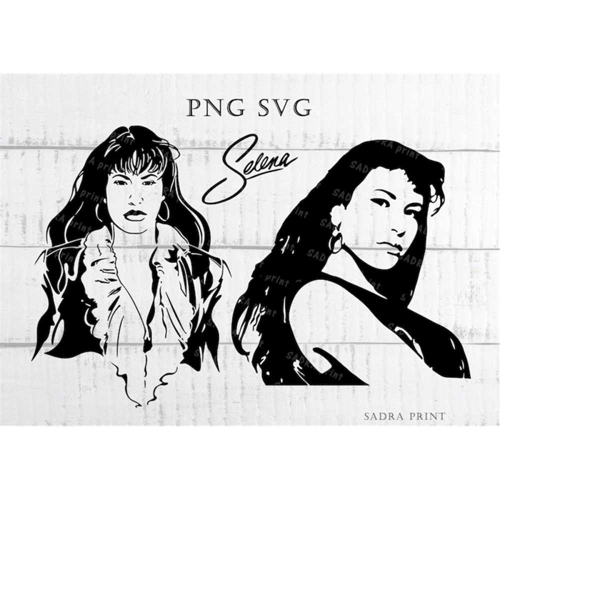 3 different files in SVG PNG JPG files Selena Silhouette Wal - Inspire ...