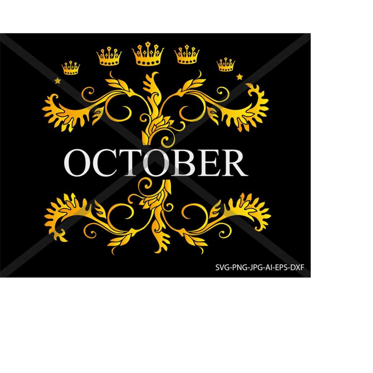 October queen svg. silhouette, INSTANT DOWNLOAD, svg-png-eps - Inspire ...