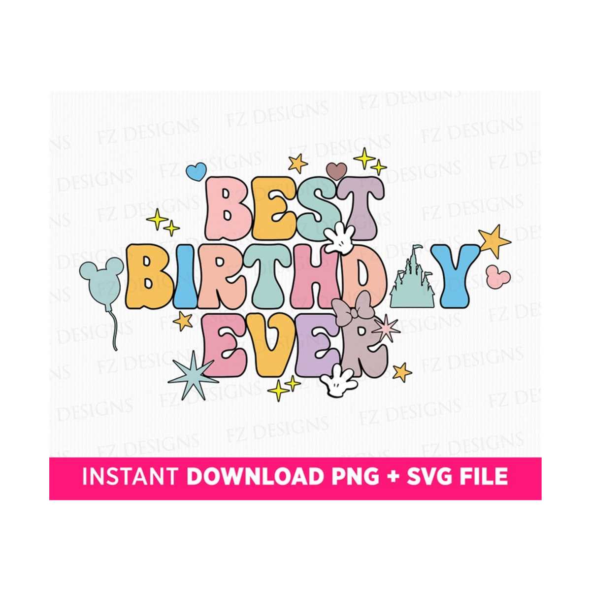 Best Birthday Ever Svg, Retro Happy Birthday, Groovy Birthda | Inspire ...