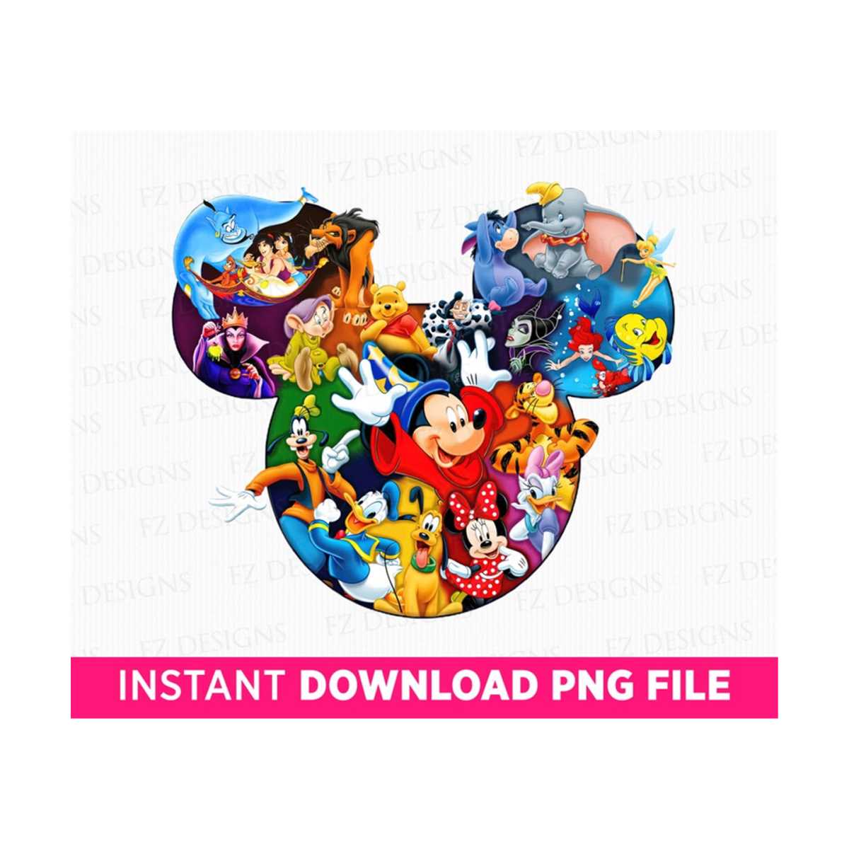 Mouse Head Multi Characters Png, Mouse and Friends Clipart, | Inspire ...