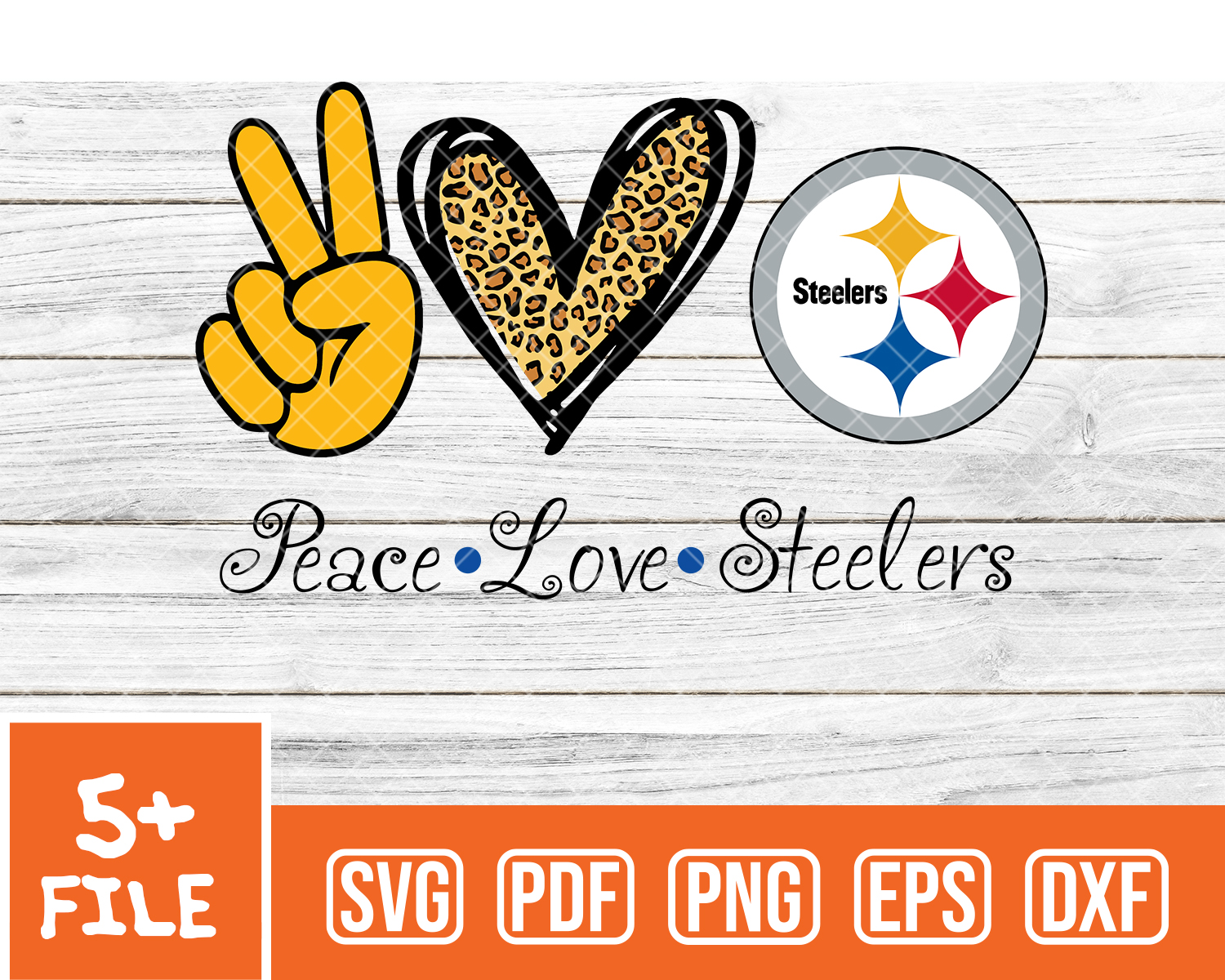 Pittsburgh Steelers Svg , Peace Love NfL Svg, Team Nfl Svg | Inspire Uplift