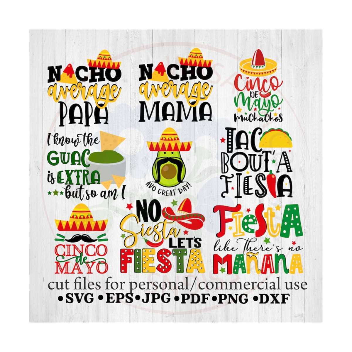 Cinco de Mayo bundle svg, dxf, fcm, eps, and png, Cinco de | Inspire Uplift