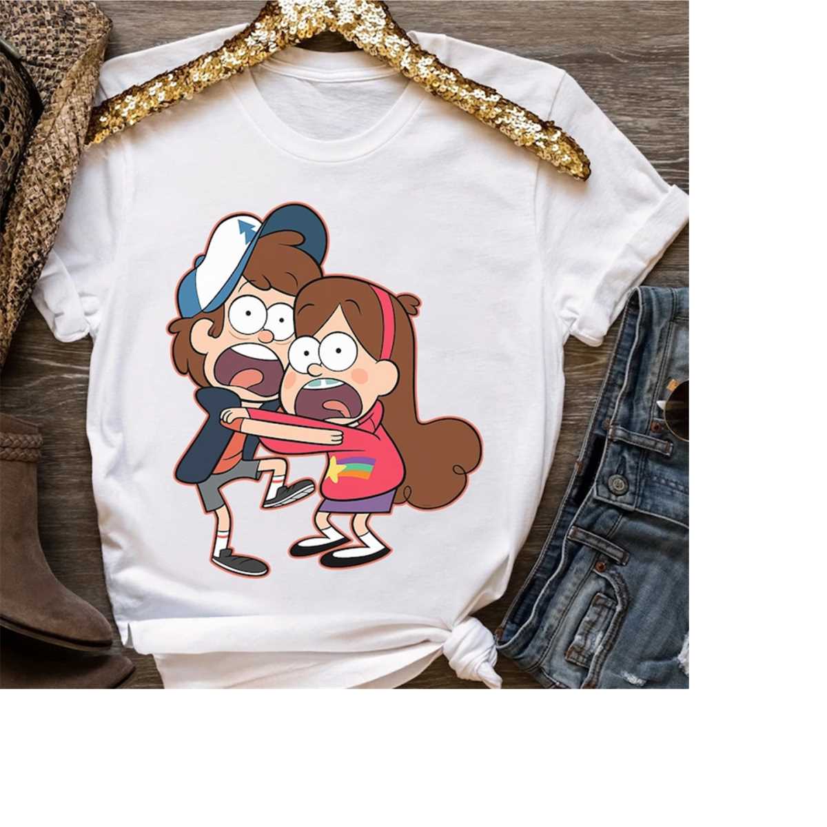 Disney Gravity Falls Dipper and Mabel Pines Shirt, Disneylan | Inspire ...