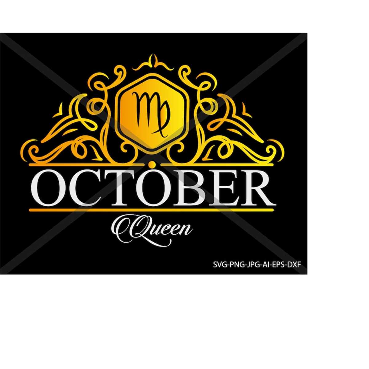 October queen svg. silhouette, INSTANT DOWNLOAD, svg-png-eps - Inspire ...