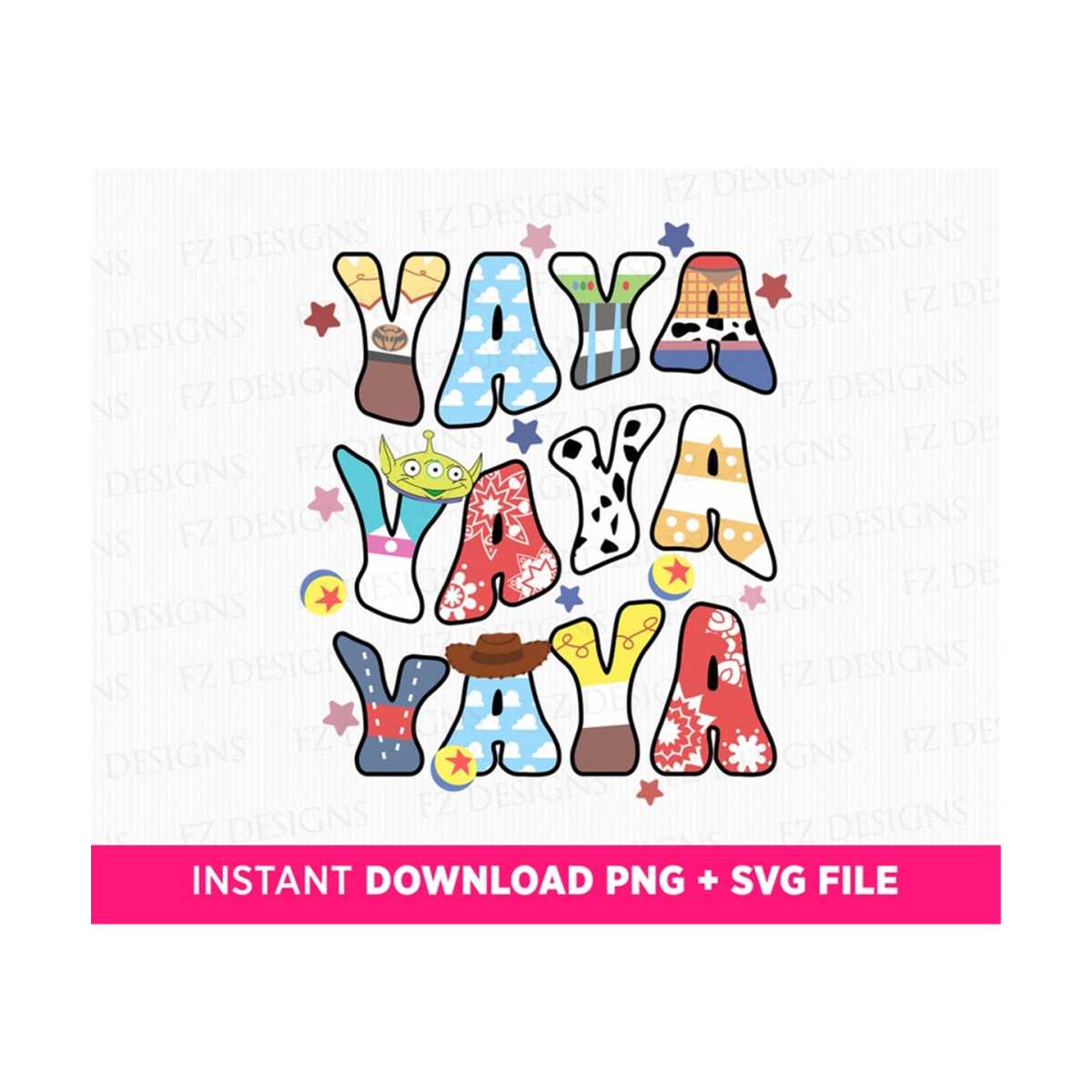 Yaya Svg, Toy Friends Yaya Svg, Family Trip Svg, Family Birt | Inspire ...