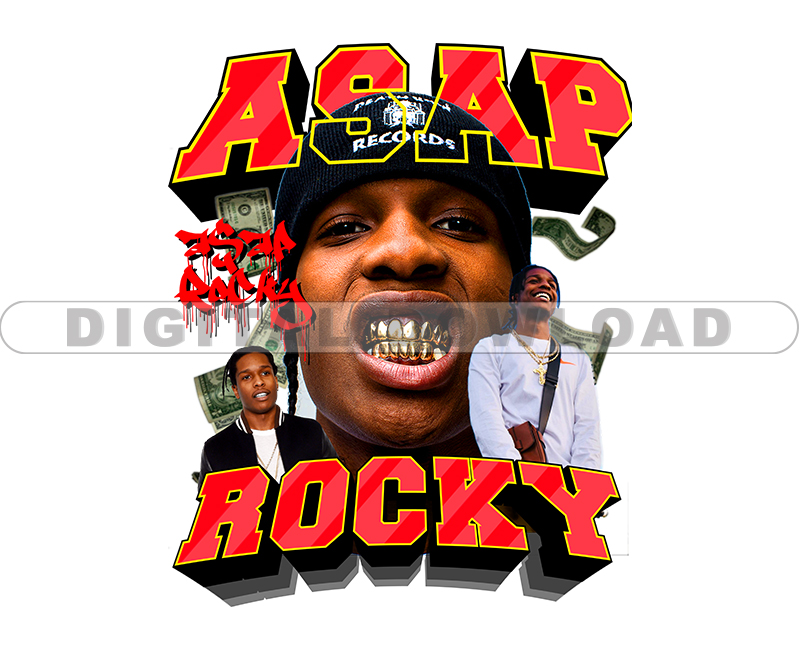 Asap Rocky Svg, Tshirt Design Bundle, Rapper svg, Hiphop SVG - Inspire ...