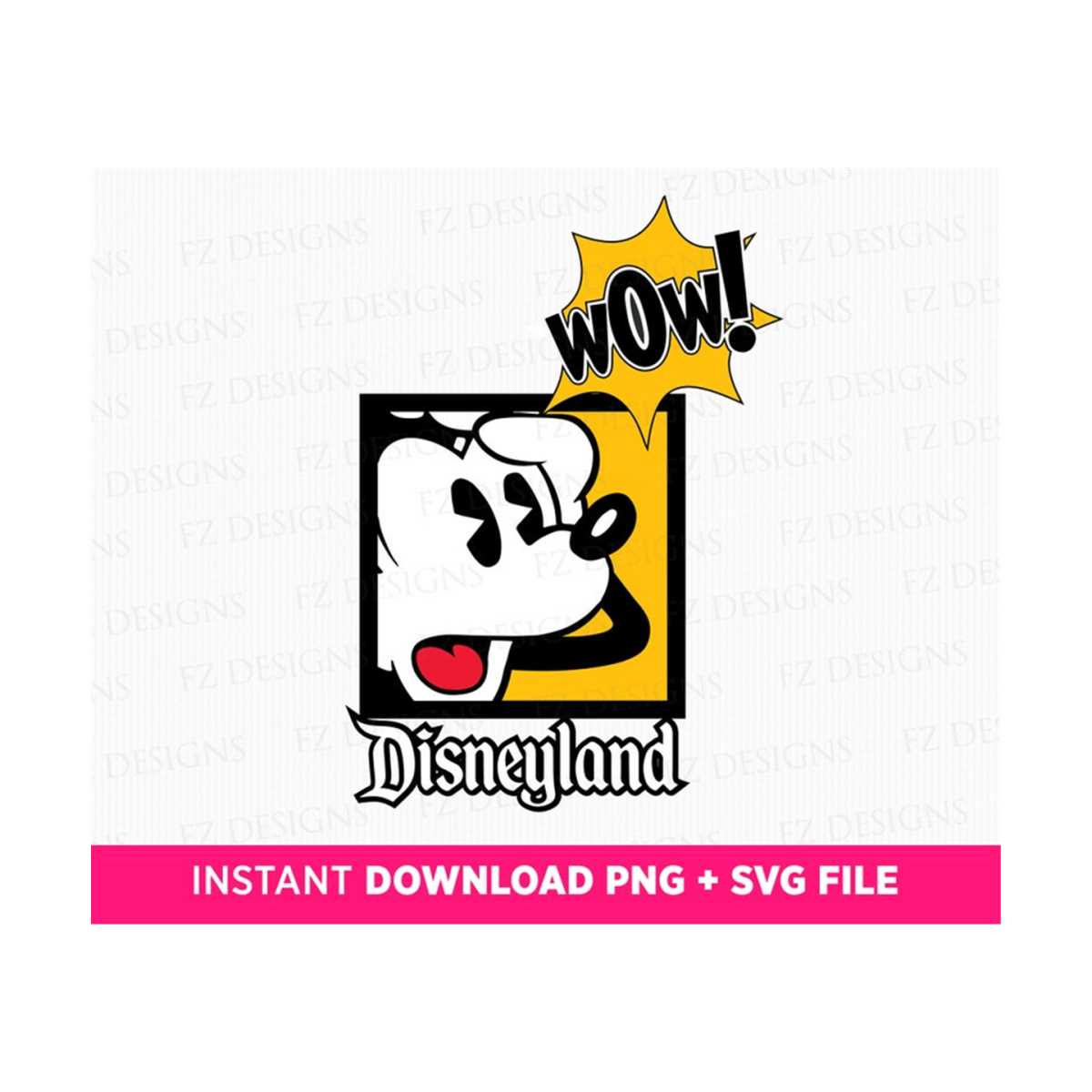 Retro Mouse Wow Svg, Family Vacation Svg, Surprised Mouse Sv | Inspire ...