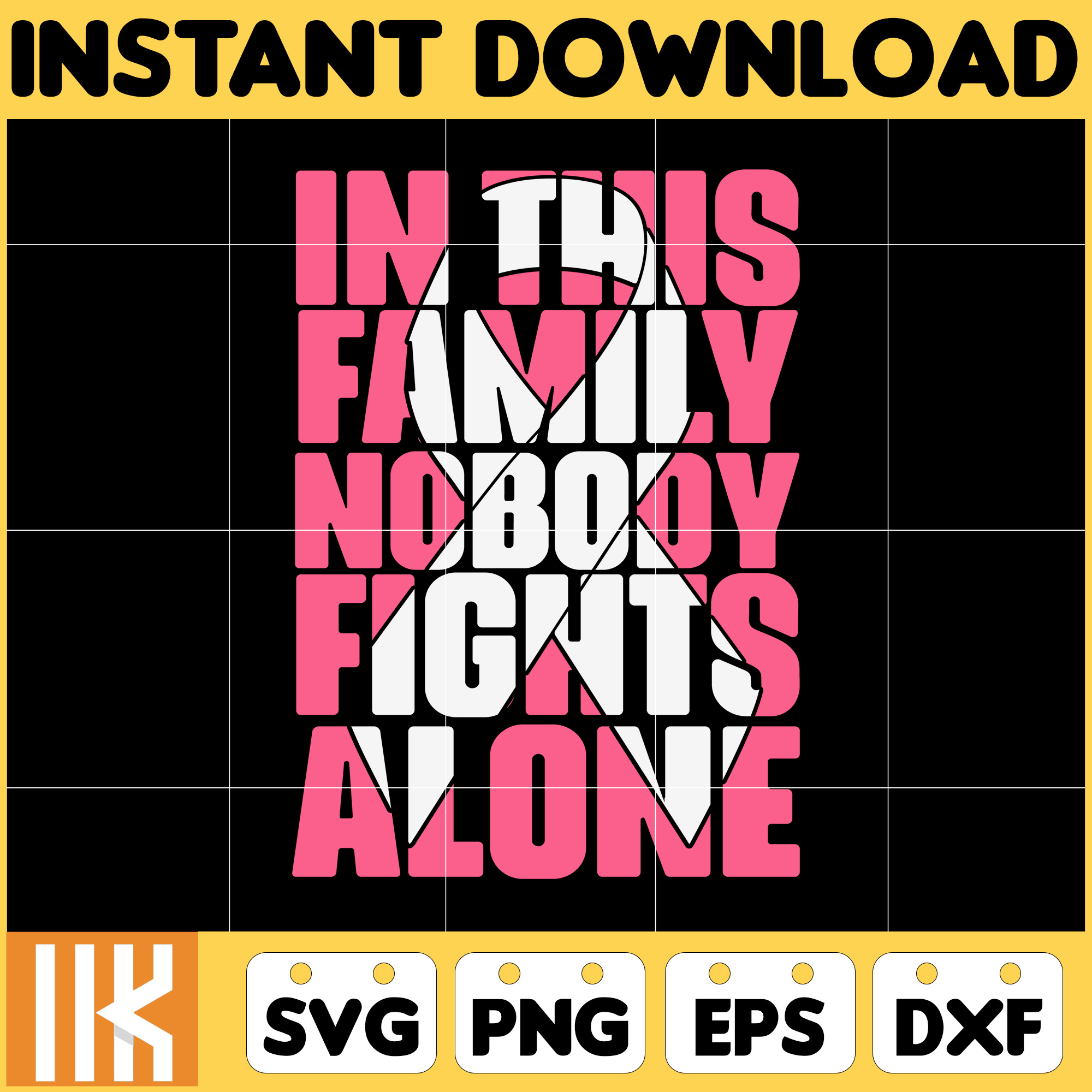 Breast Cancer Svg, In This Family Nobody Fights Alone Svg, C | Inspire ...