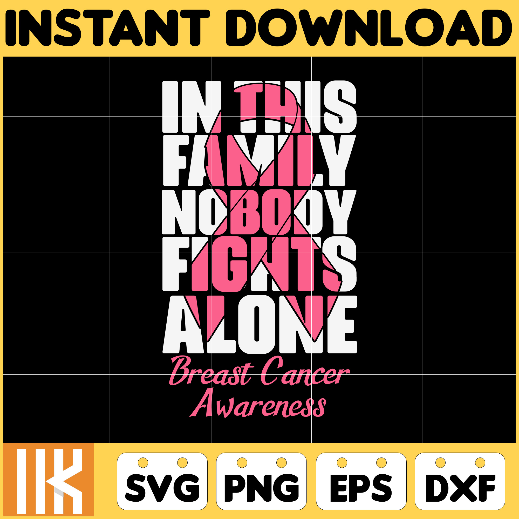 Breast Cancer Svg, In This Family Nobody Fights Alone Svg, C | Inspire ...