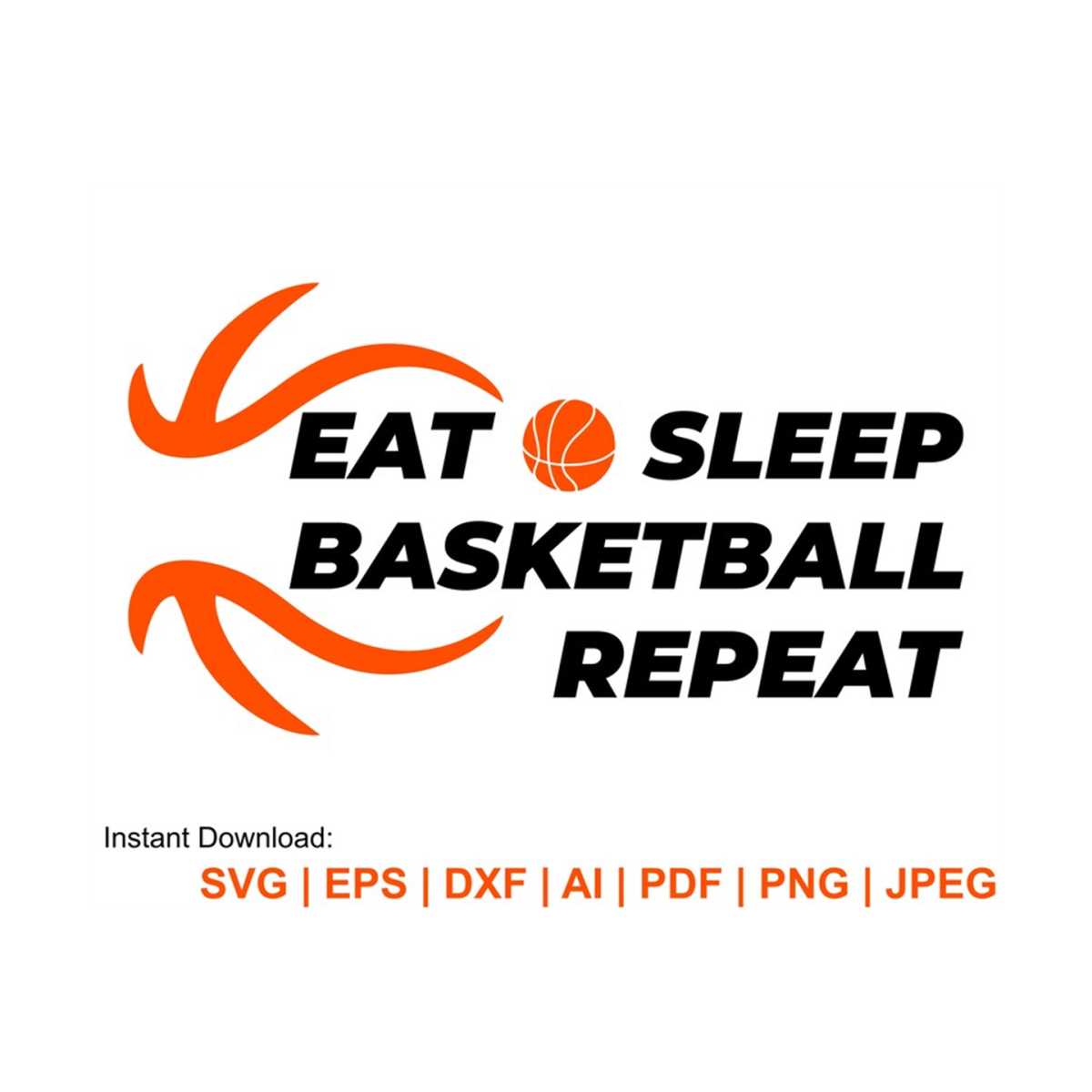 Basketball svg, eat sleep basketball repeat, sport svg, bask | Inspire ...