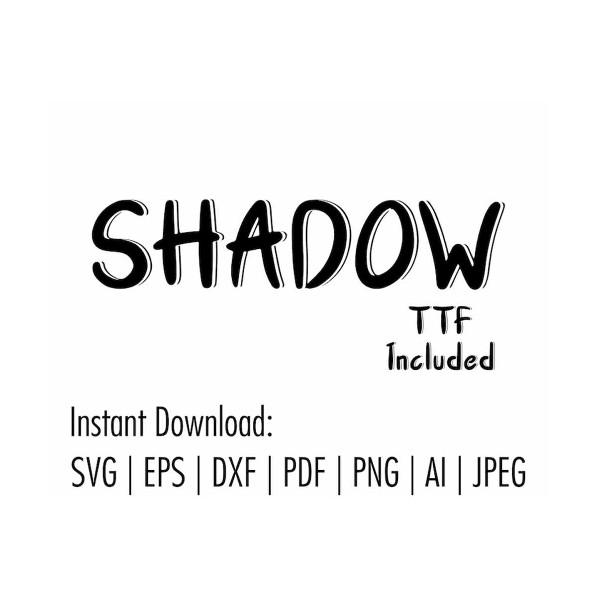 Shadow Font, Shadow Letters, Script Font, Shadow Alphabet, D | Inspire ...