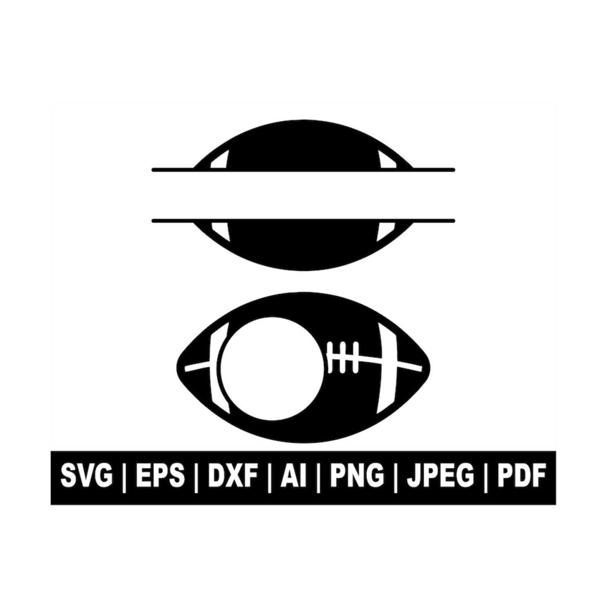 Football Monogram Svg, Football Svg, Football Laces Svg, Foo | Inspire ...