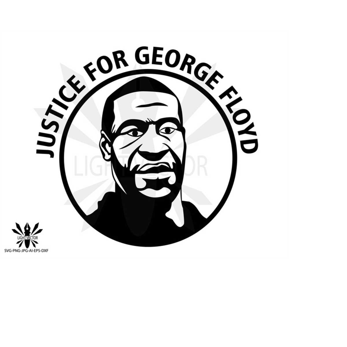 George Floyd SVG, silhouette, INSTANT DOWNLOAD, svg-png-eps- - Inspire ...
