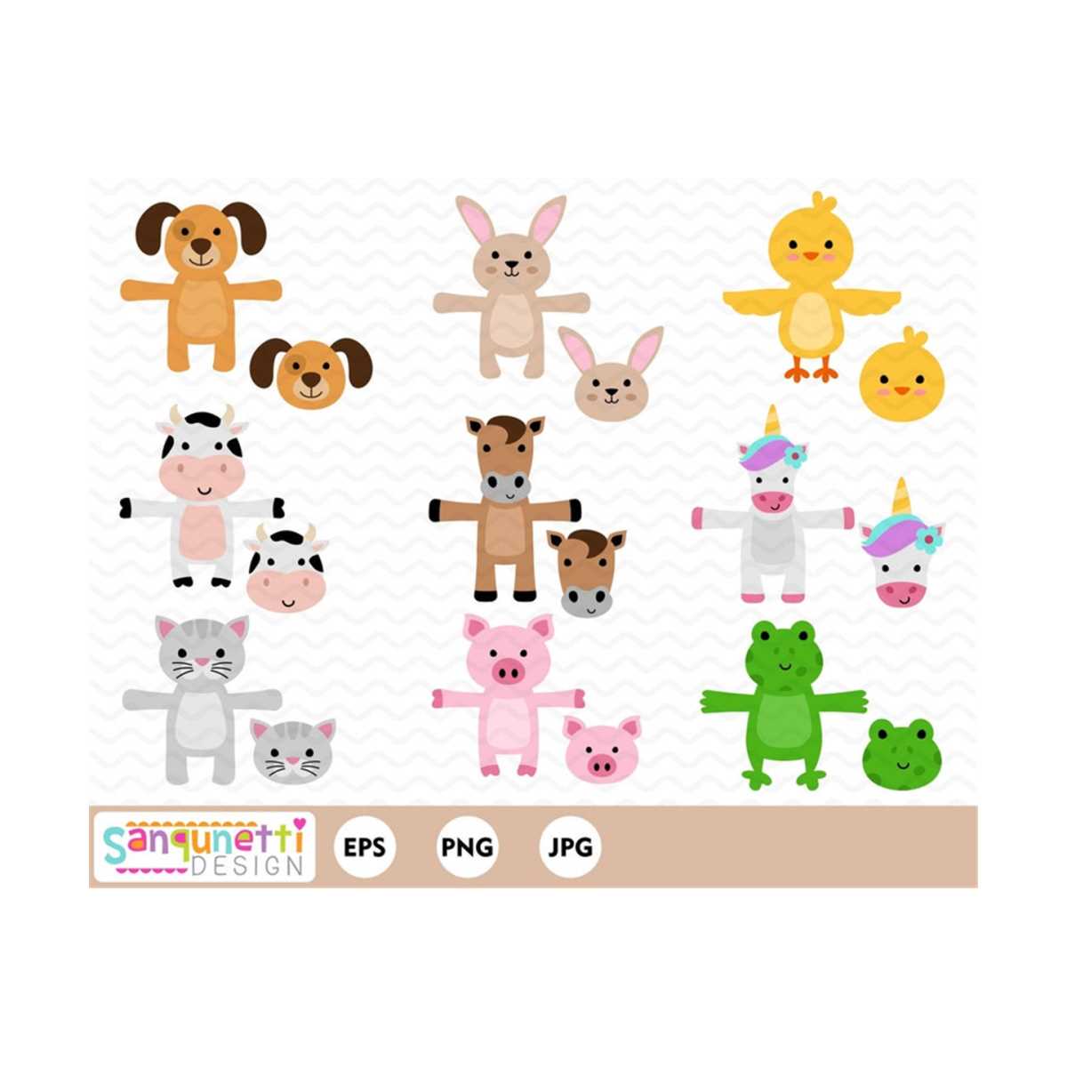 Candy Huggers clipart, print and cut animal digital art, ins | Inspire ...