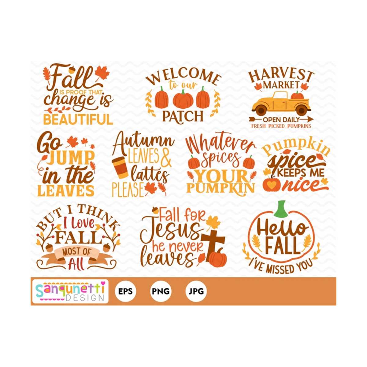 Fall lettering clipart bundle, autumn clipart digital art, f | Inspire ...