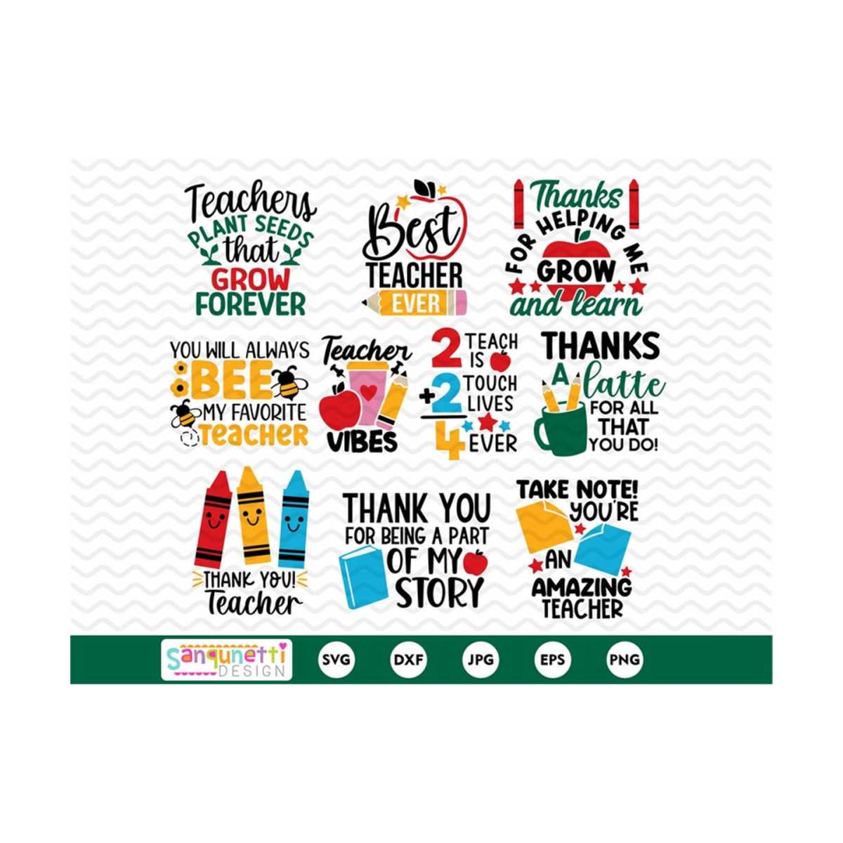 Teacher SVG Bundle, Teacher appreciation SVG, Teacher clipar | Inspire ...