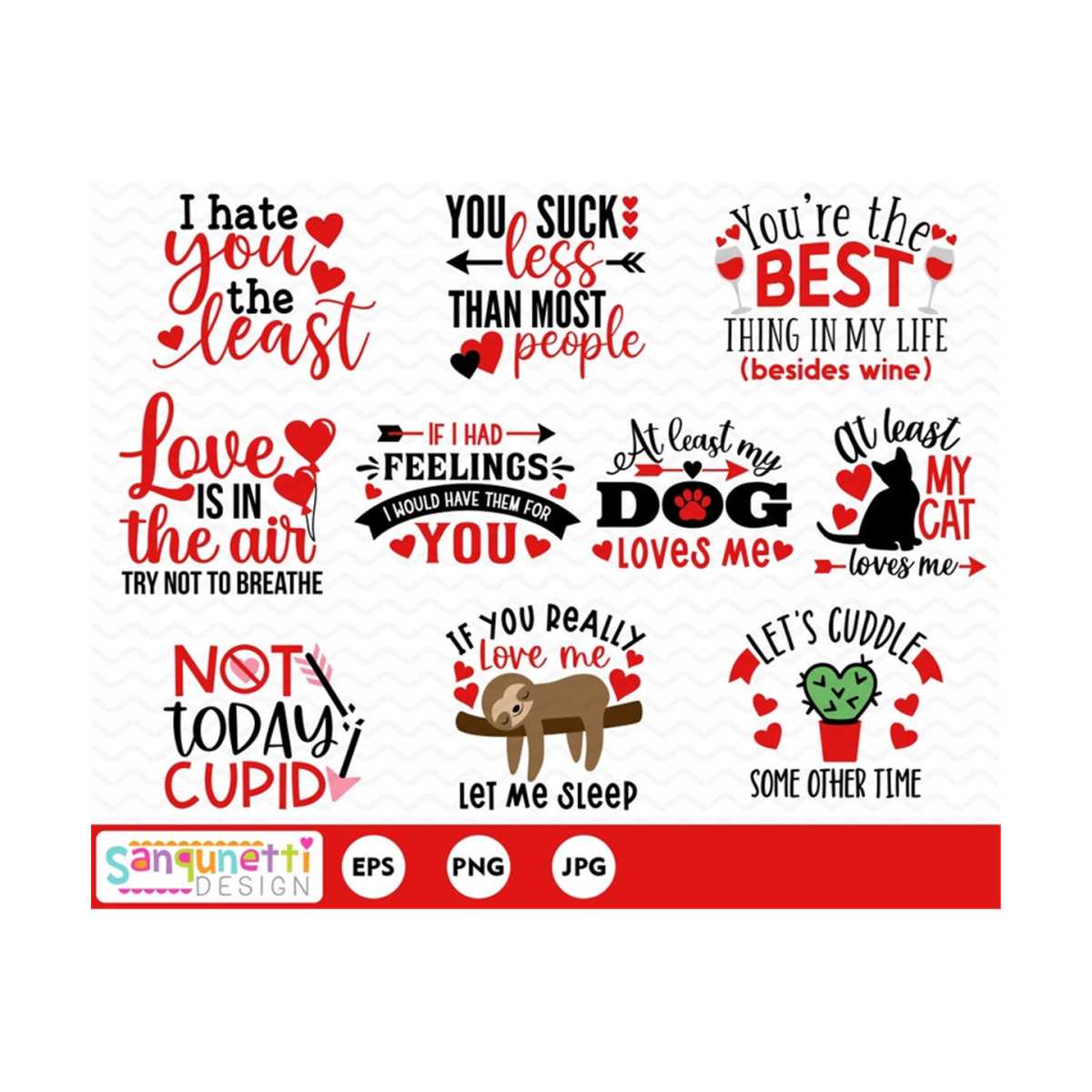 Funny Valentine's Day clipart, Funny Valentine lettering ins | Inspire ...