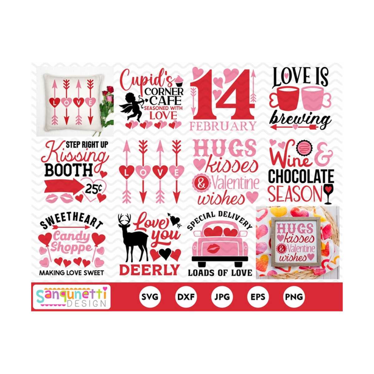 Valentine sign SVG Bundle, Valentine clipart bundle, valenti | Inspire ...