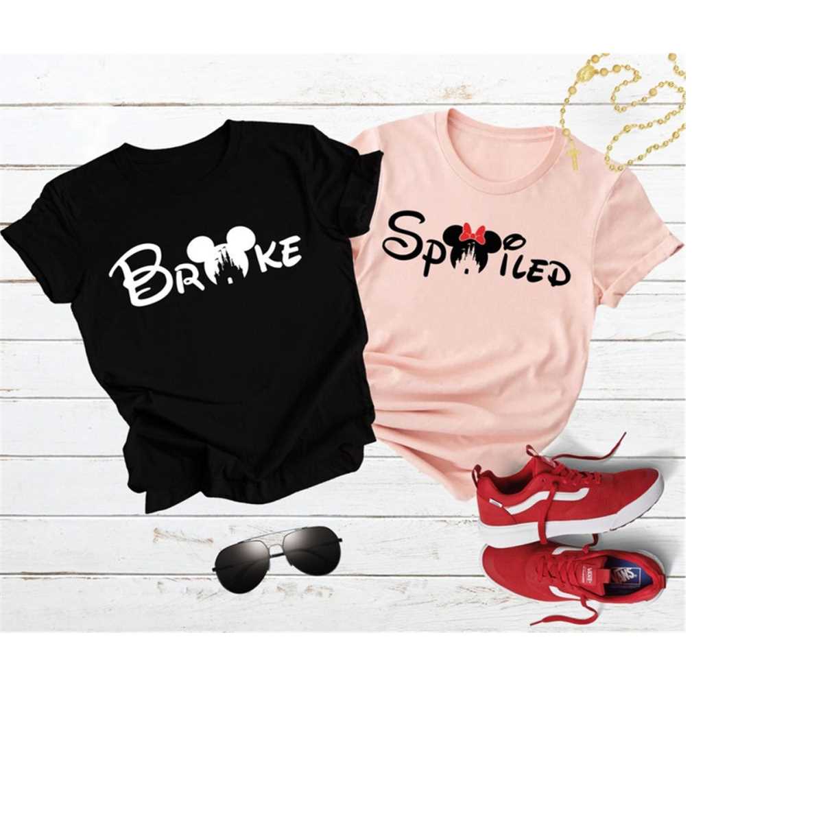 Disney Spoiled Broke Shirts, Disney Couples Shirts, Disney F | Inspire ...