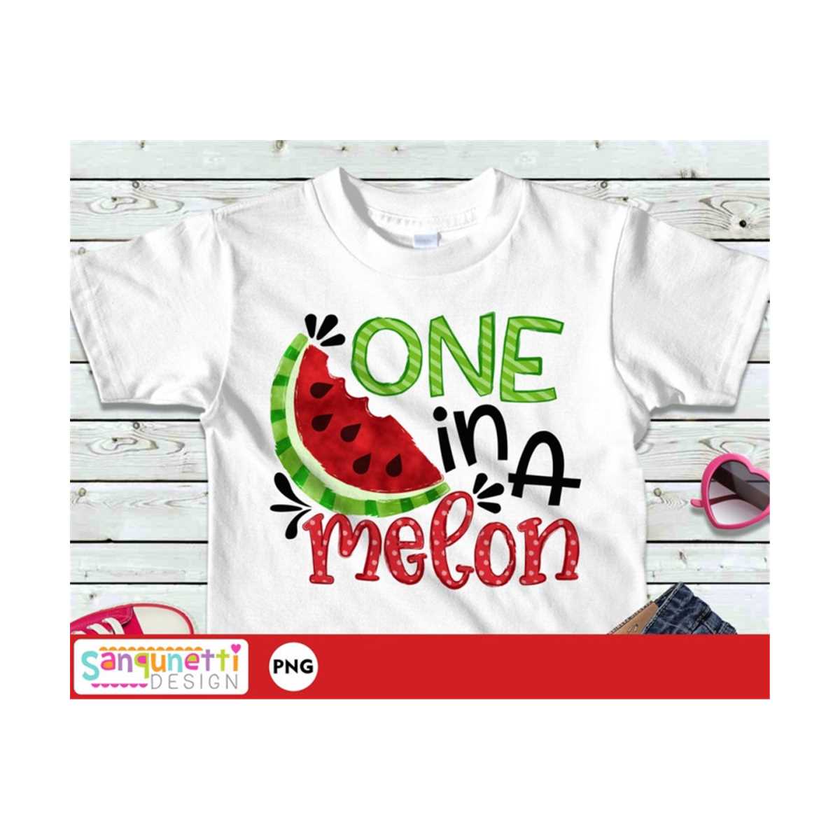 Watermelon sublimation design, One in a melon printable frui | Inspire Uplift