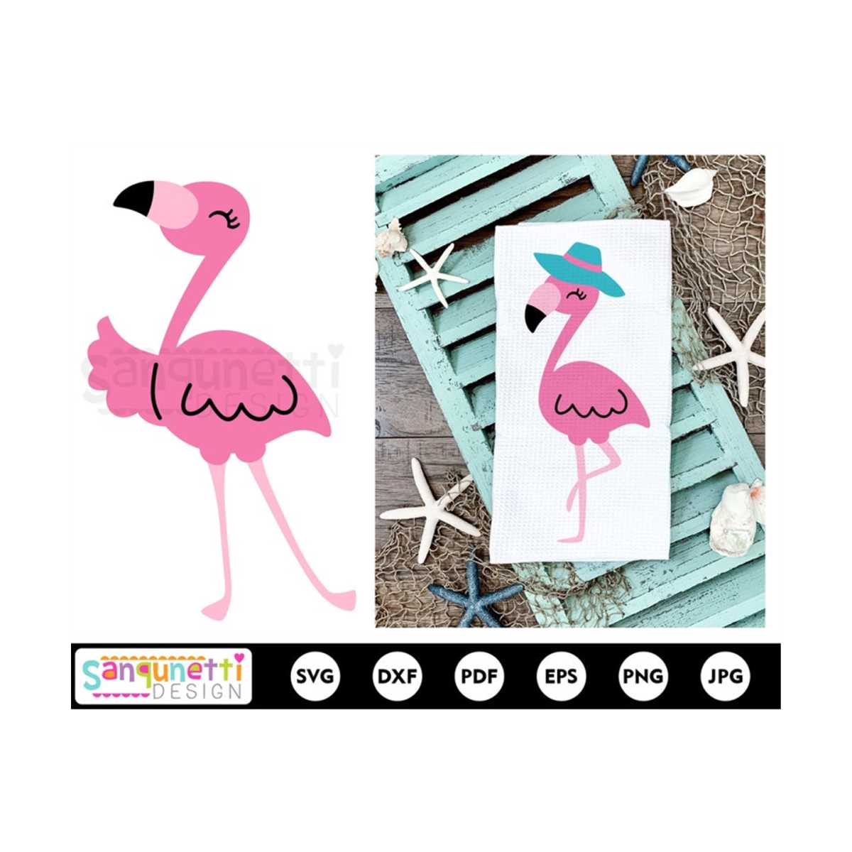 Summer Flamingos SVG, tropical cutting file, png jpg dxf svg | Inspire ...