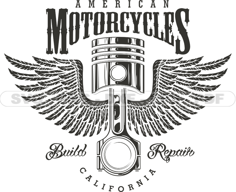 Motorcycle svg logo, Motorbike Svg PNG, Harley Logo, Skull | Inspire Uplift