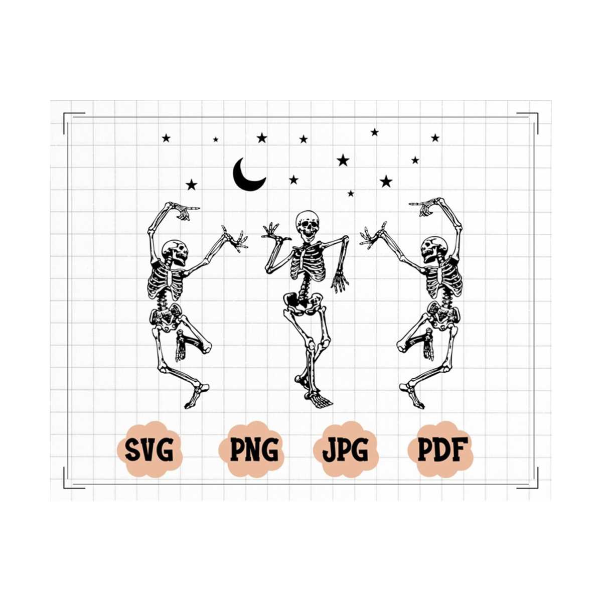 Dancing Skeletons SVG, Halloween Svg, Skeleton Funny SVG, Sk - Inspire ...