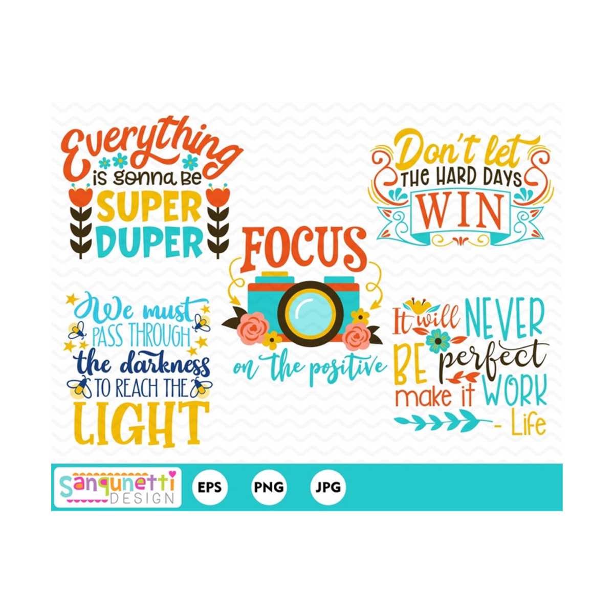 Positivity sayings clipart, inspiratonal digital art, instan | Inspire ...