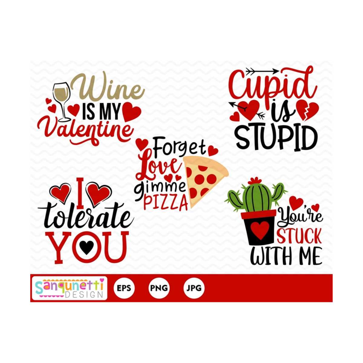 Funny Valentine Clipart, Love lettering digital art, Vector | Inspire ...