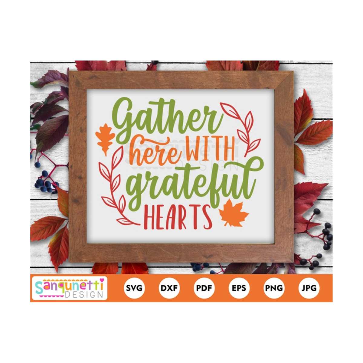 Gather here with grateful hearts svg, Thanksgiving and fall | Inspire ...